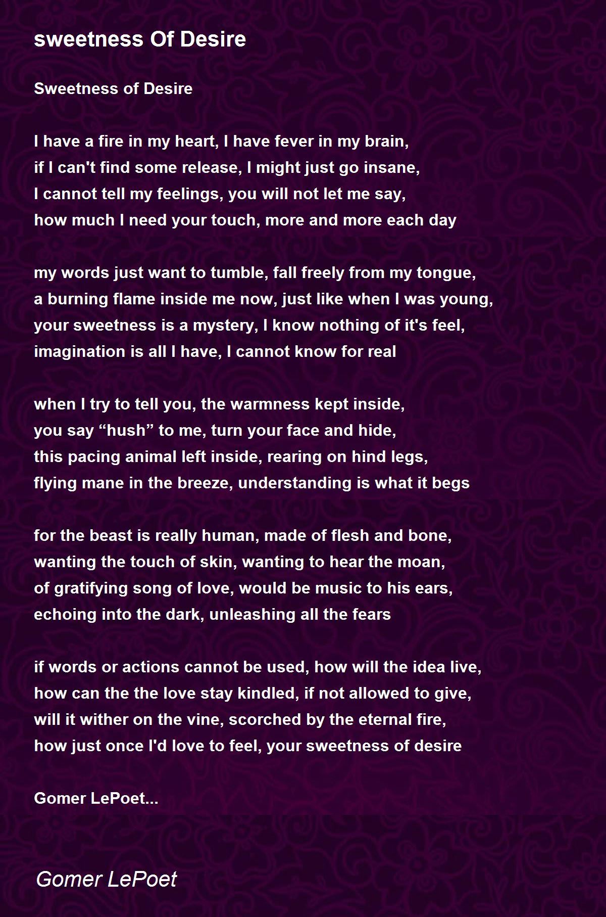 Manifest Your Desires Poem