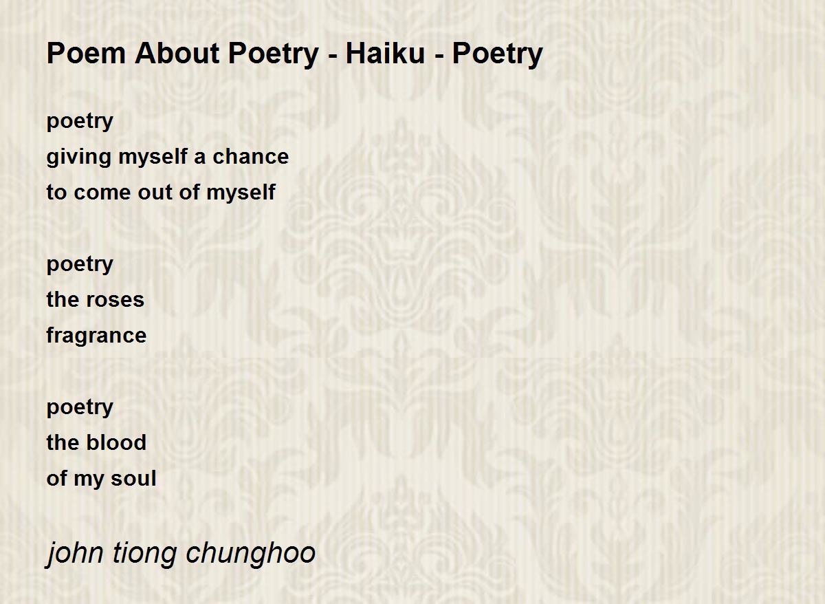How To Write A Haiku Poem With Sample Poems Wikihow
