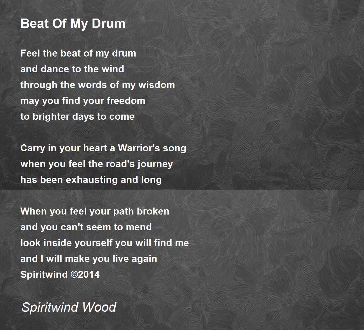 Beat Beat Drums Poem Analysis at Cynthia Stanton blog