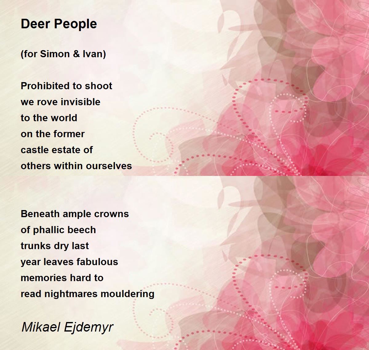 Deer Poems Quotes