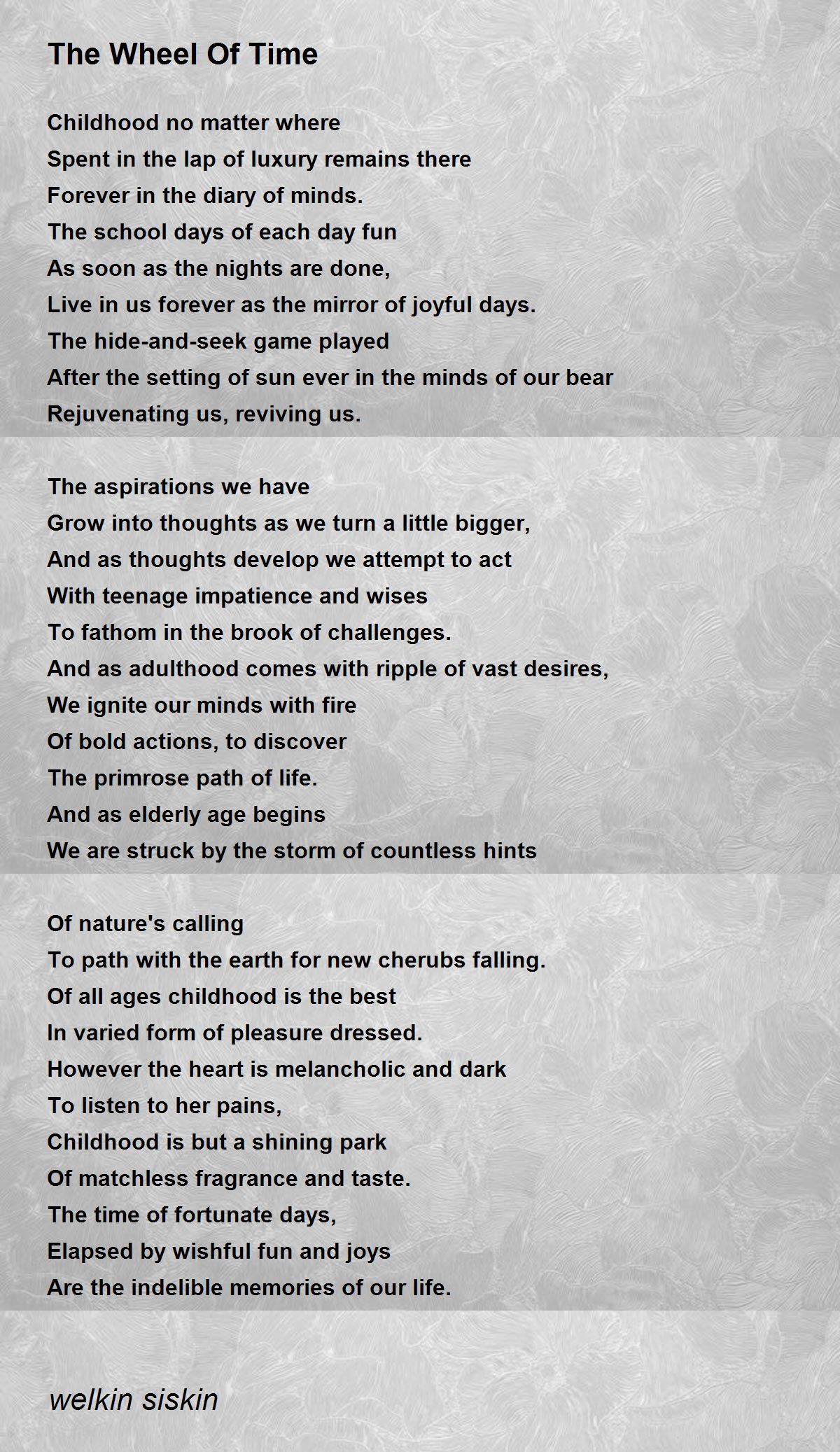 Definition Of Time Poem at Teresa Hooker blog