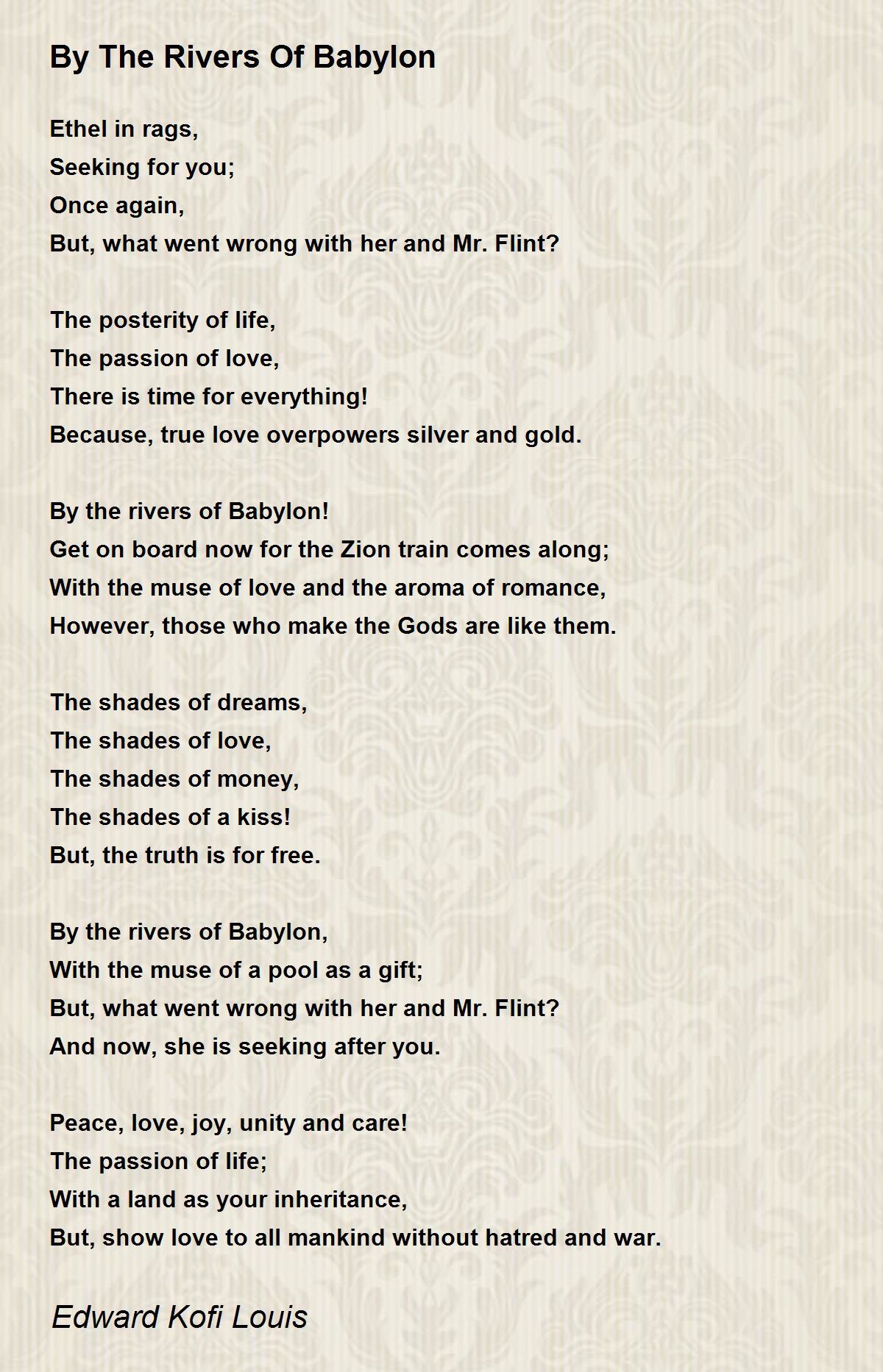 Potpourri By The Rivers Of Babylon at Ryan Mcgovern blog