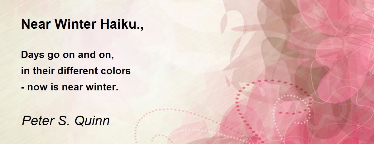 Haiku Poems About Winter