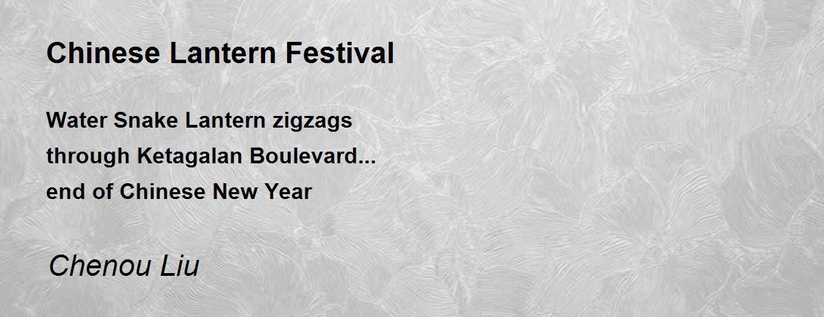 Genie Lantern Concrete Poem