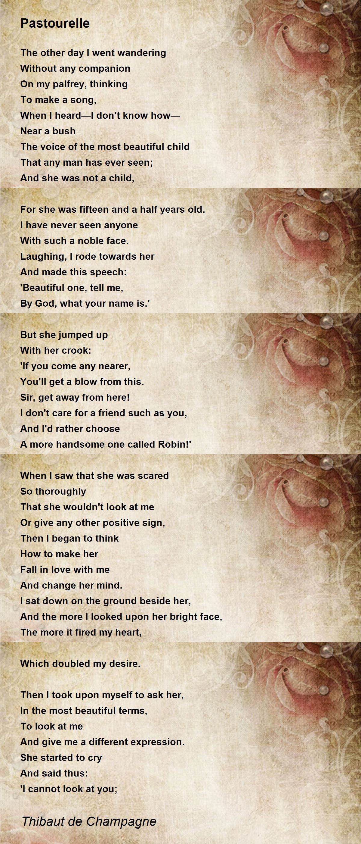 Pastourelle Poem by Thibaut de Champagne - Poem Hunter