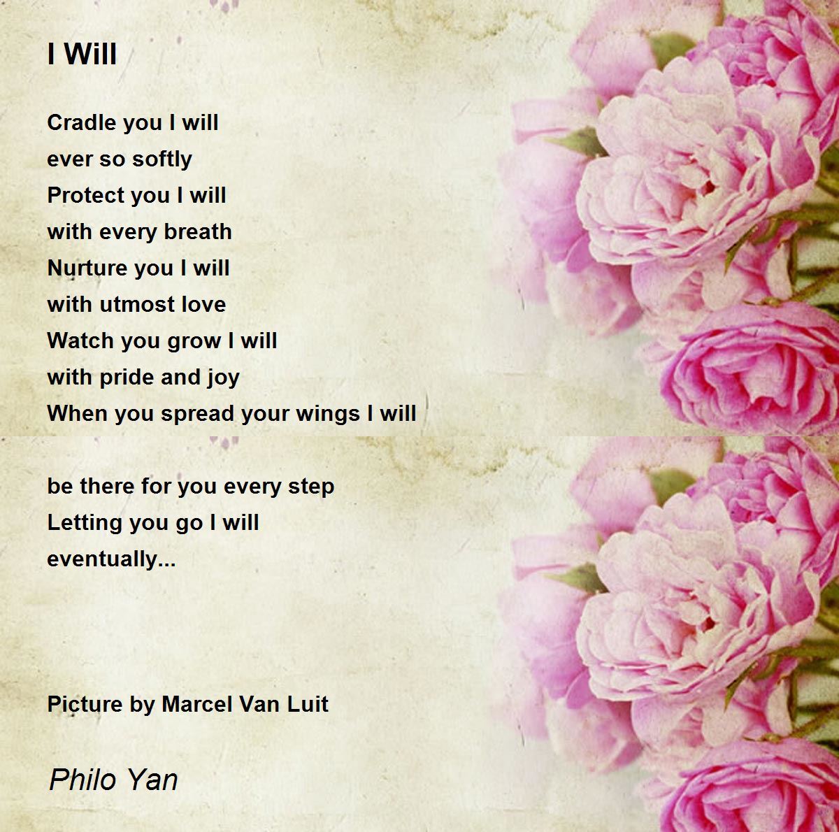 I Will - I Will Poem by Philo Yan