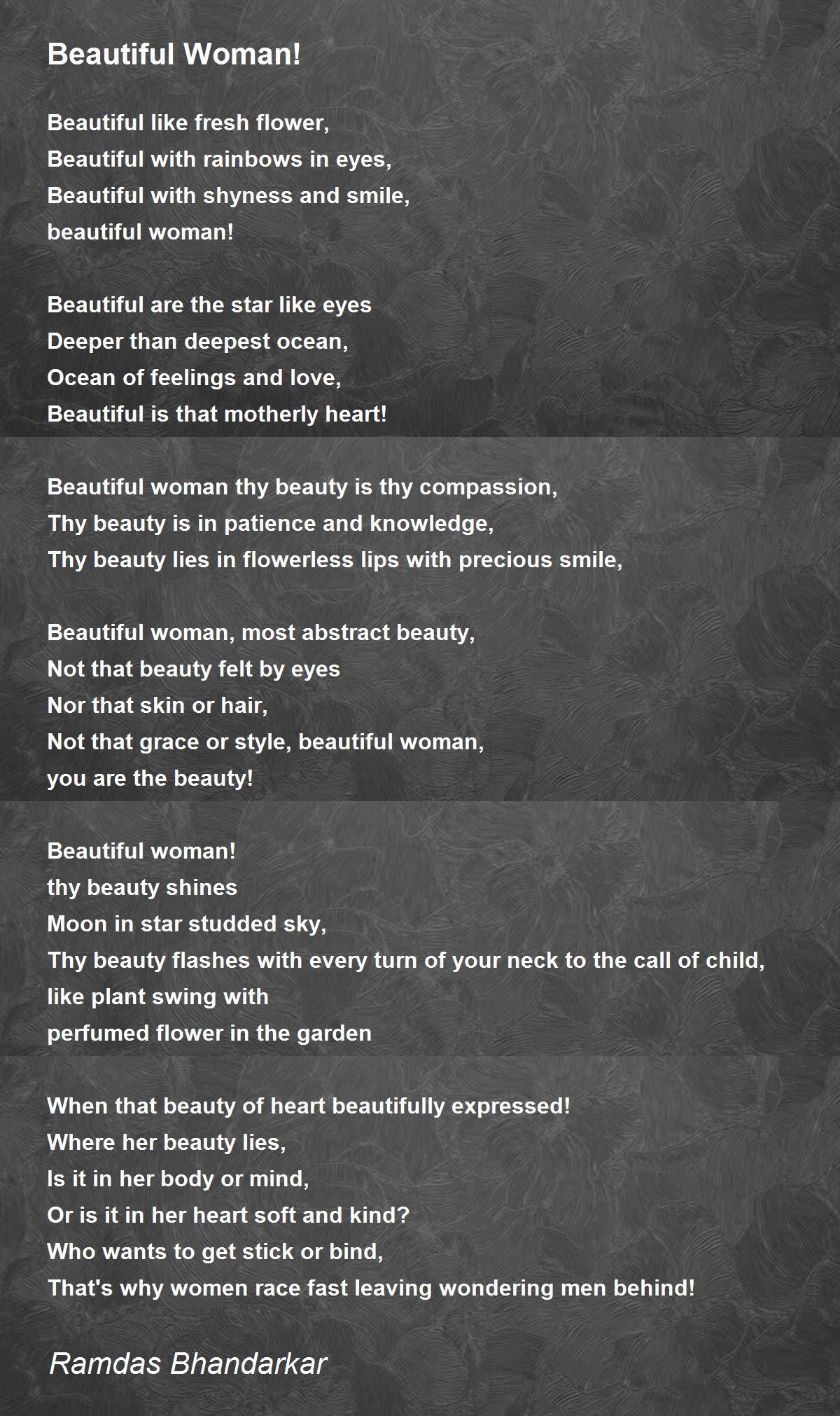 Female Beauty Poems
