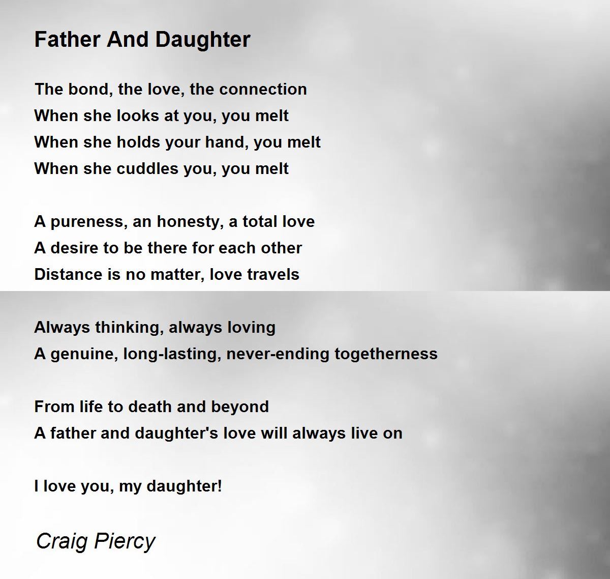 Father Daughter Bond Poems