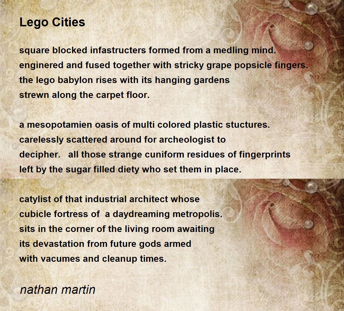 Lego Cities - Lego Cities Poem by nathan martin