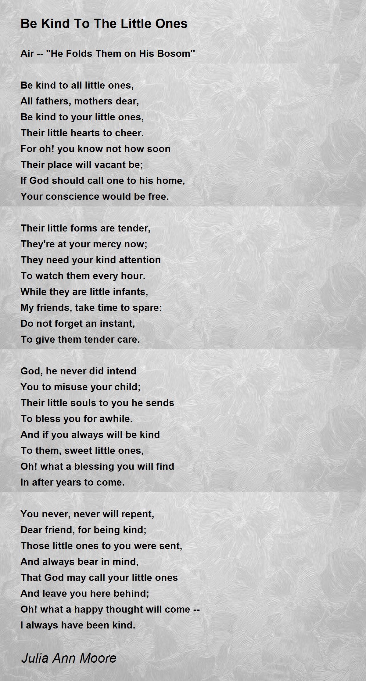 Welcome Little One Poem