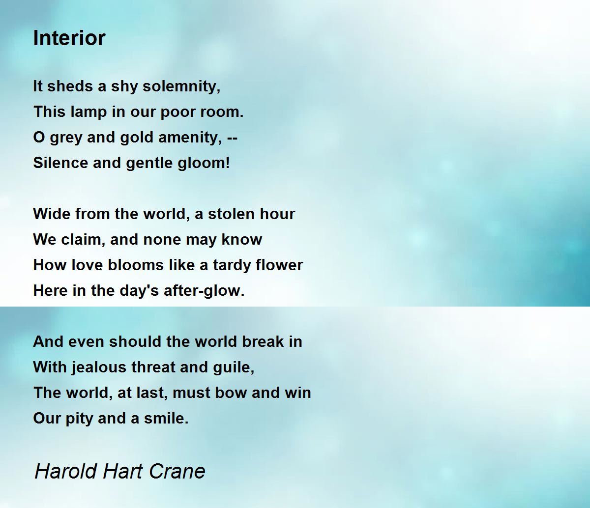 25 hart crane poetry