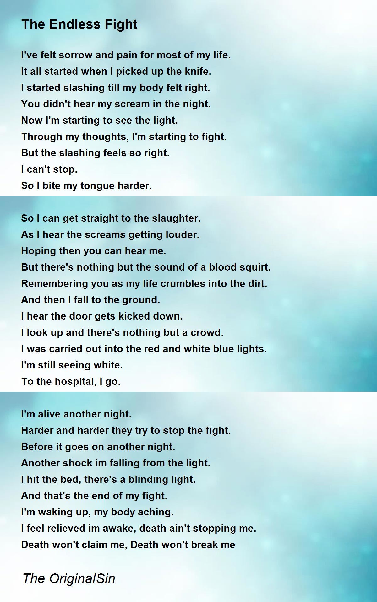 Endless Fight Quotes