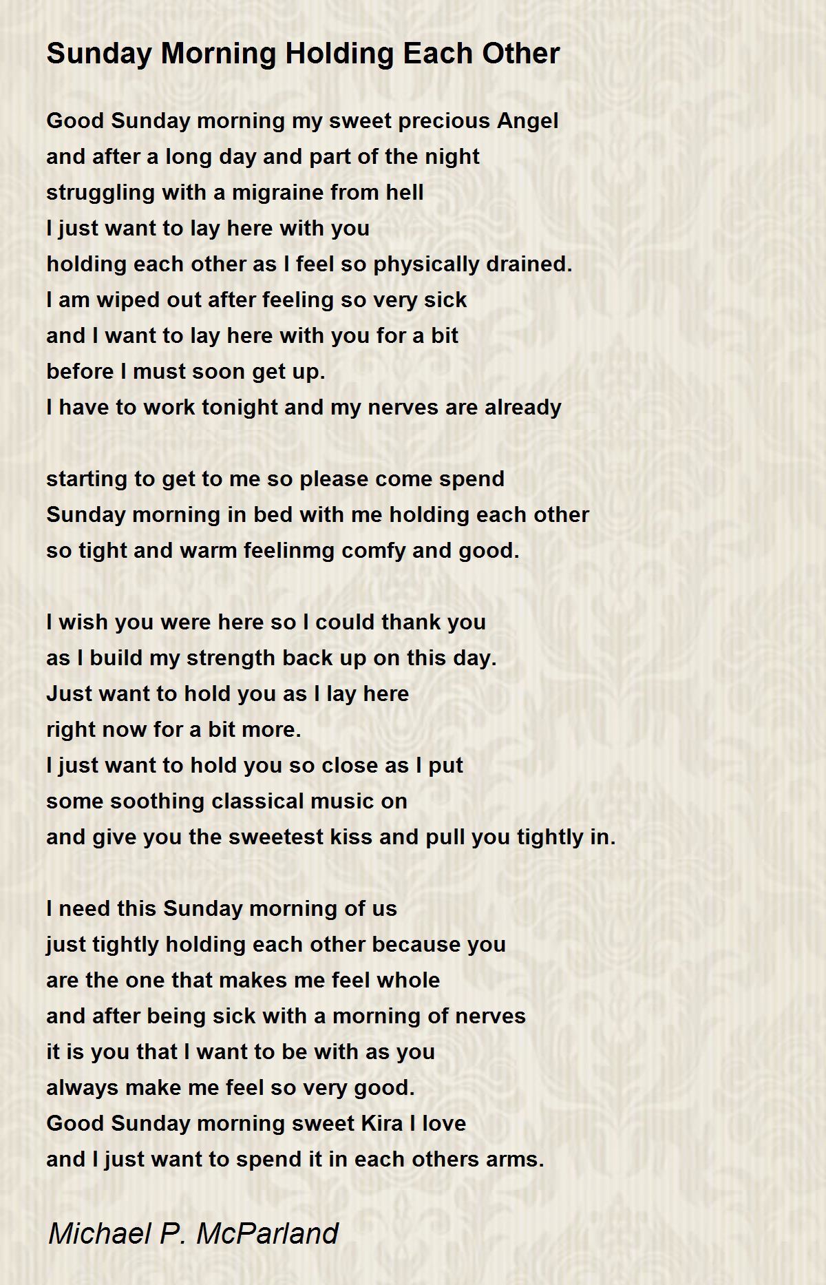 Poems About Sunday Morning