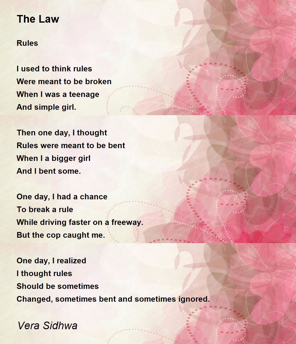 The Law Poem by Vera Sidhwa - Poem Hunter