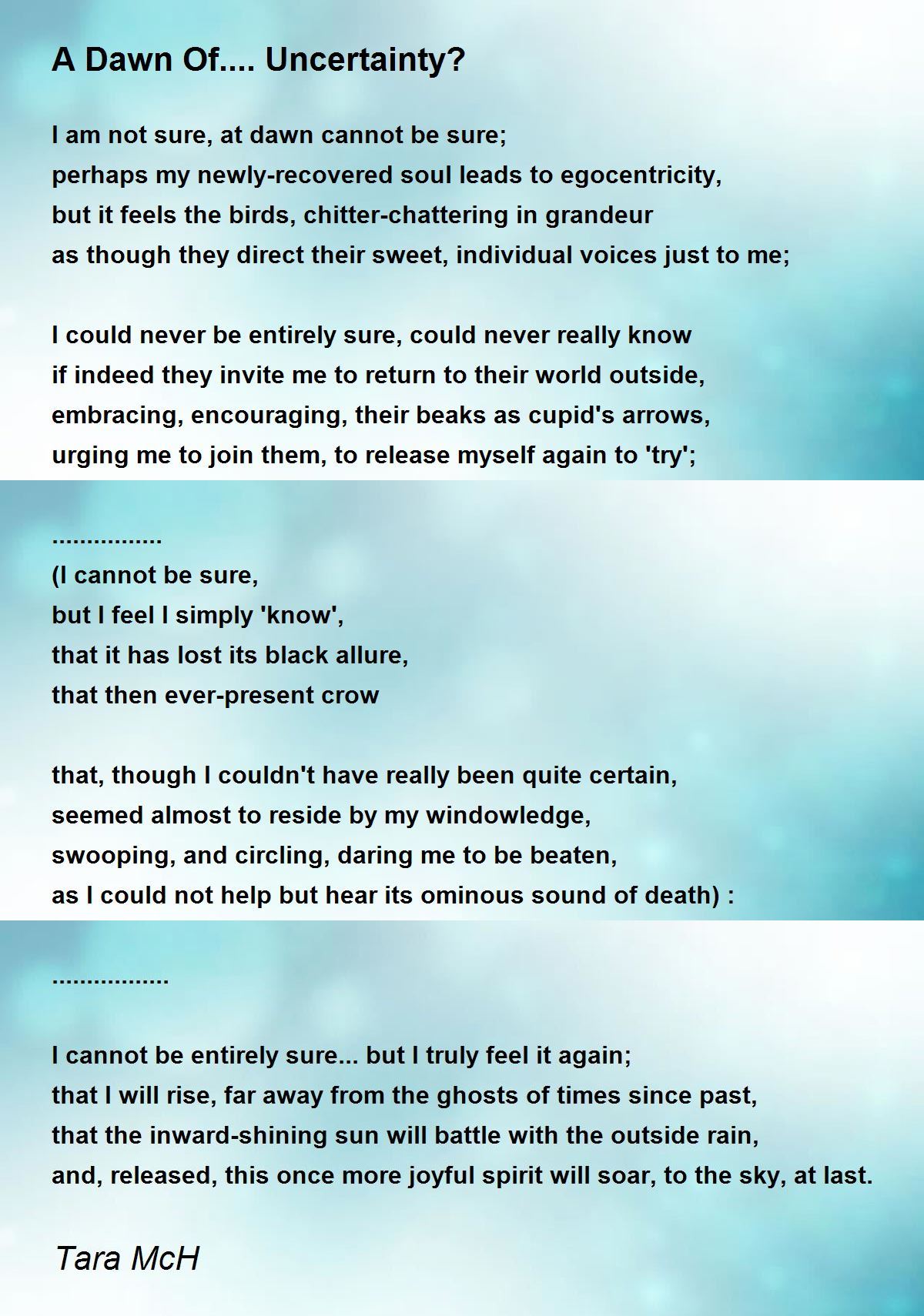 Uncertainty Poems - Poems For Uncertainty - Poem Hunter