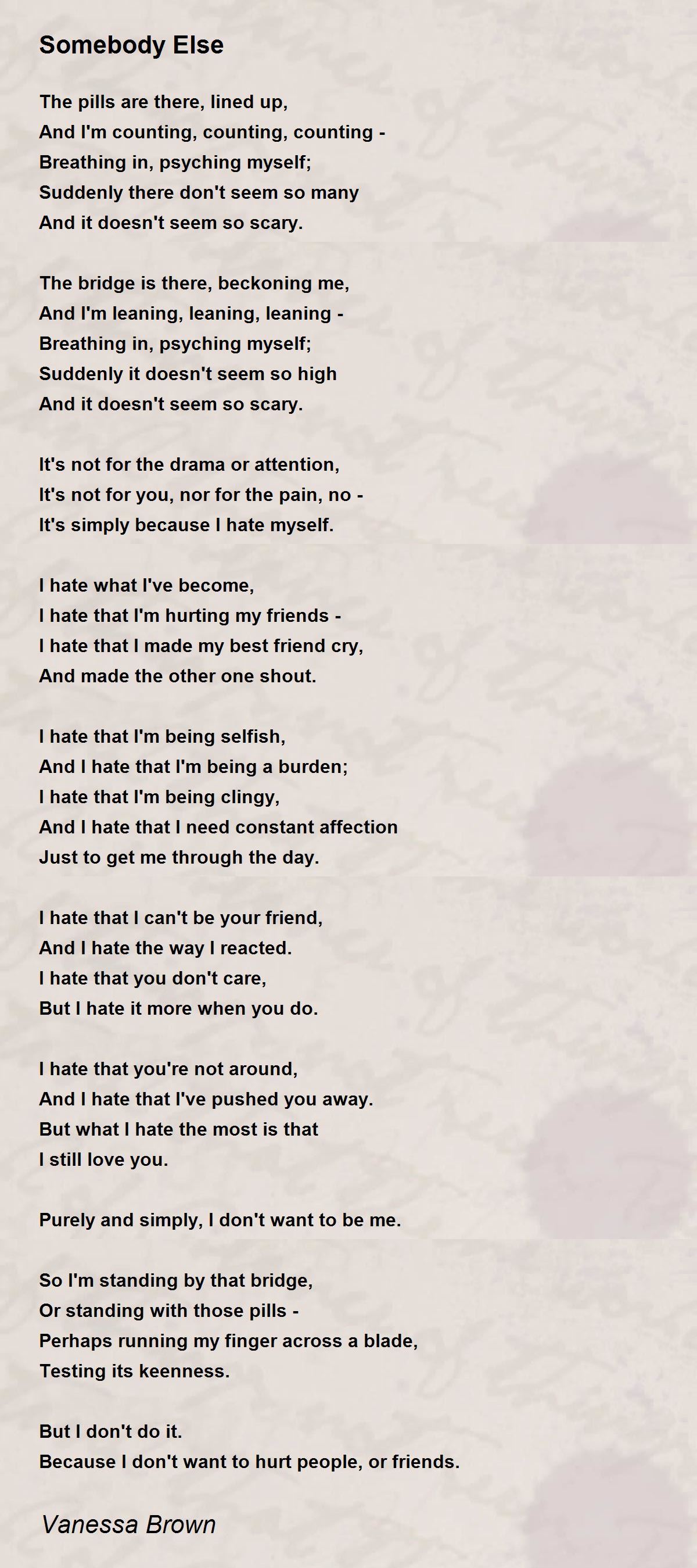 Poem Someone Else