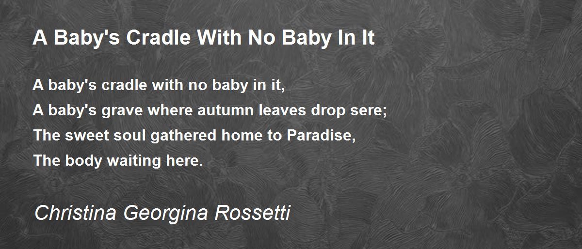 Cradle Poem Meaning at Terri Kent blog