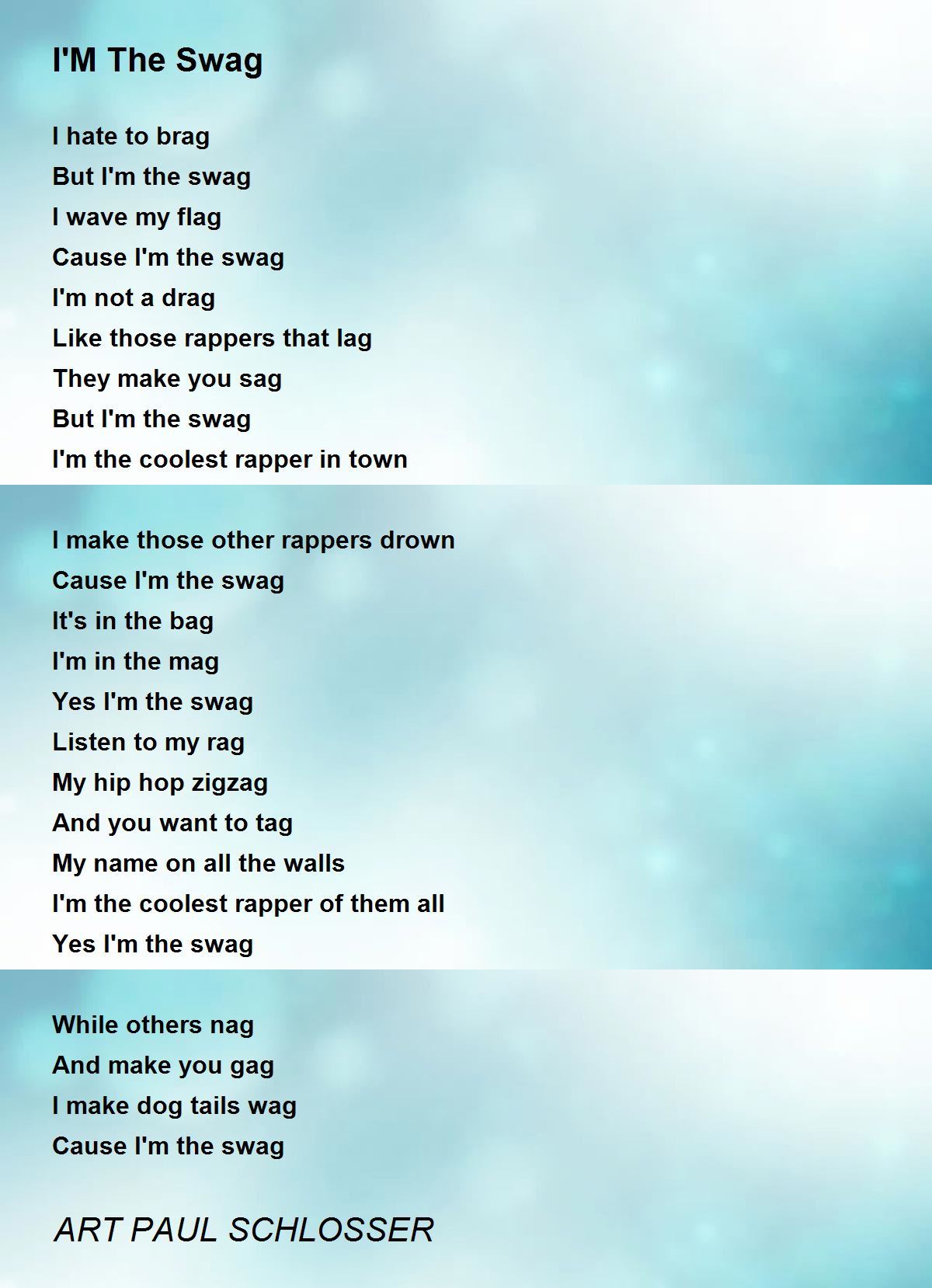 Swag Rhyme Quotes