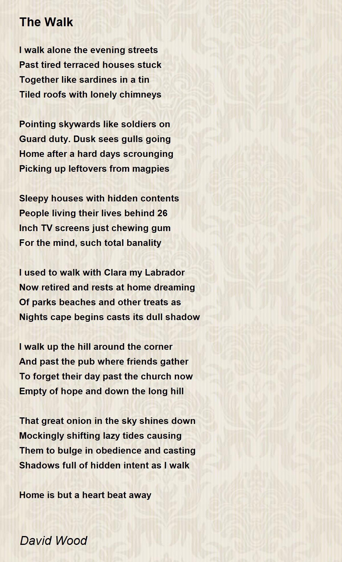 The Walking Dance Poem at Sarah Solomon blog