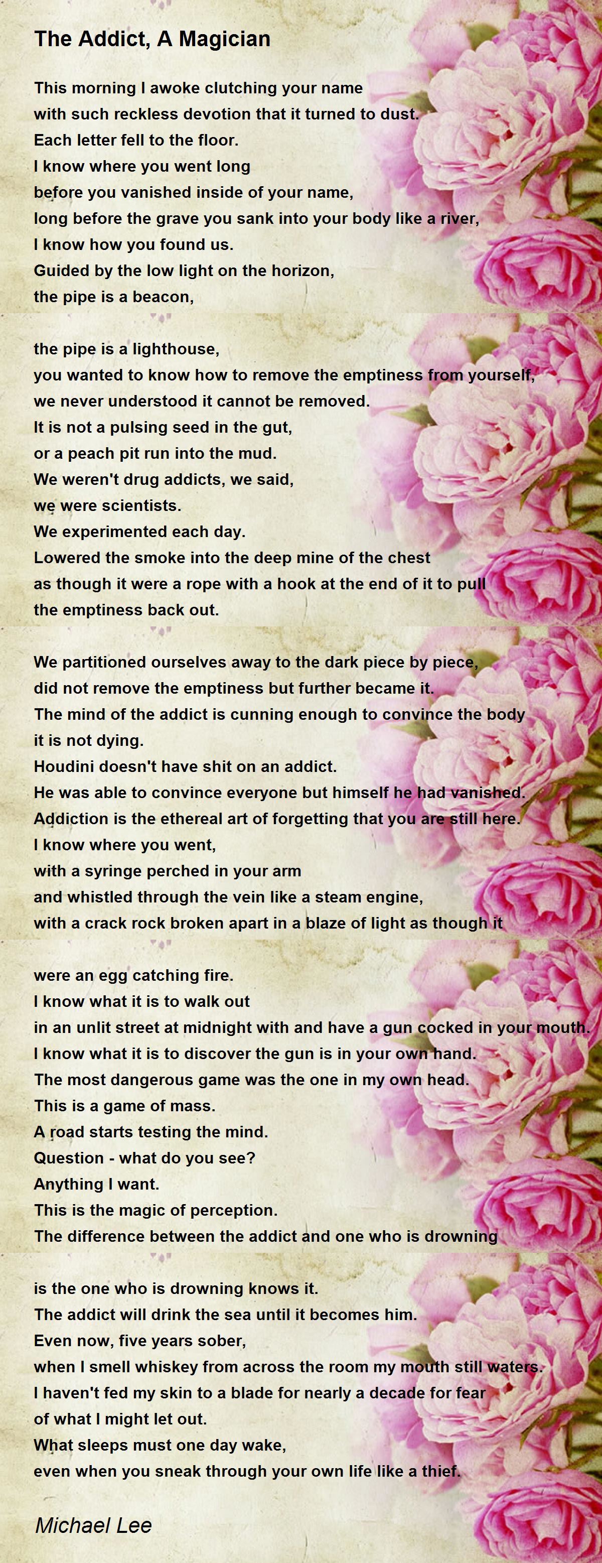The Addict Poem , 13 Must-Read Addiction Poems – VYJSBI