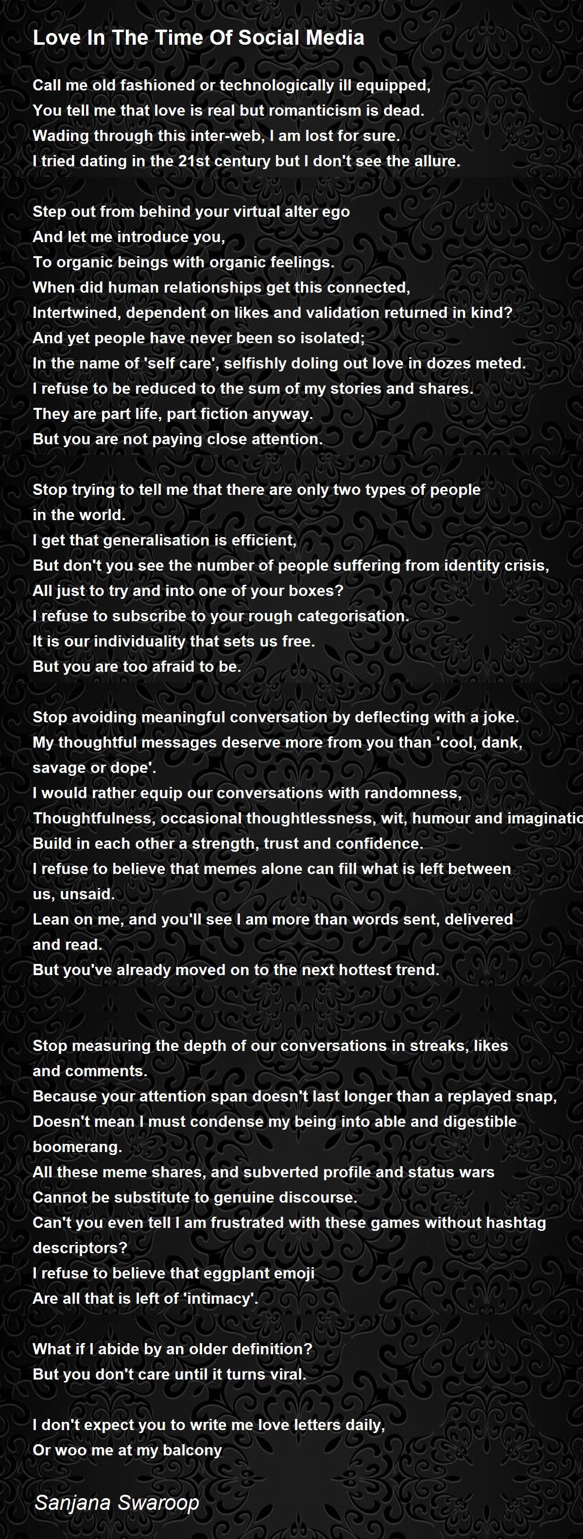 Poems About Social Media